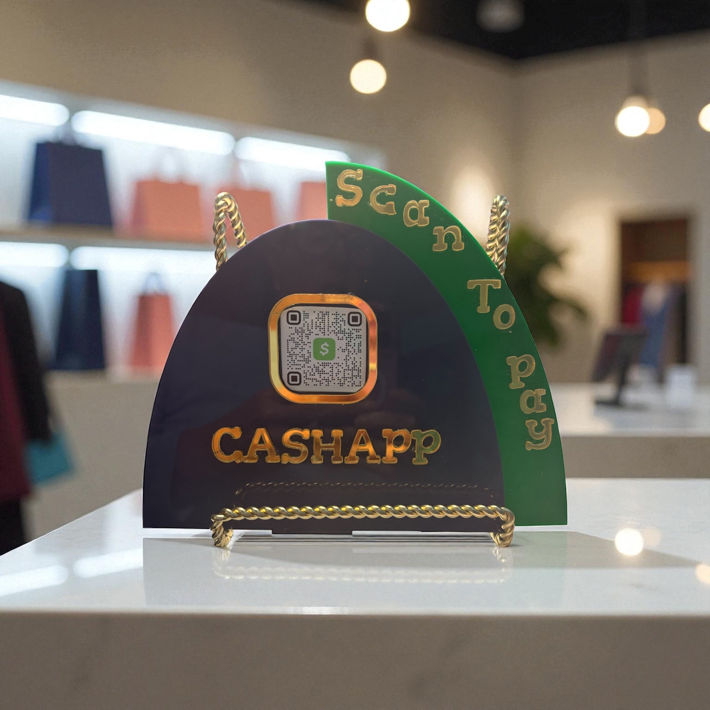 Scan to Pay Display – The Bostonian Peach